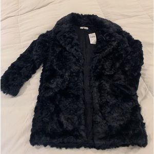 Mango | Jackets & Coats | Mango Navy Blue Faux Fur Coat Nwt | Poshmark
